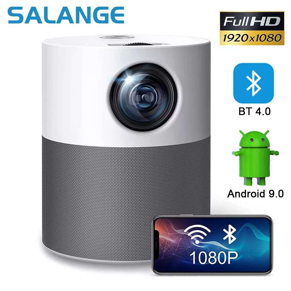 4K Mini Projector Bluetooth Beamer 5000 Lumen Android Projectors Smart ...