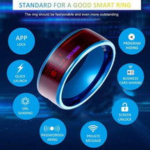 Men's Ring Magic Wear NFC Smart Ring Finger Digital Ring for Android ...