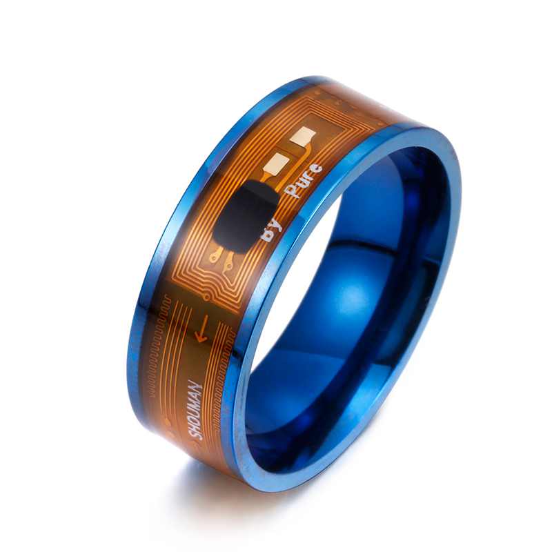 Men's Ring Magic Wear NFC Smart Ring Finger Digital Ring for Android ...