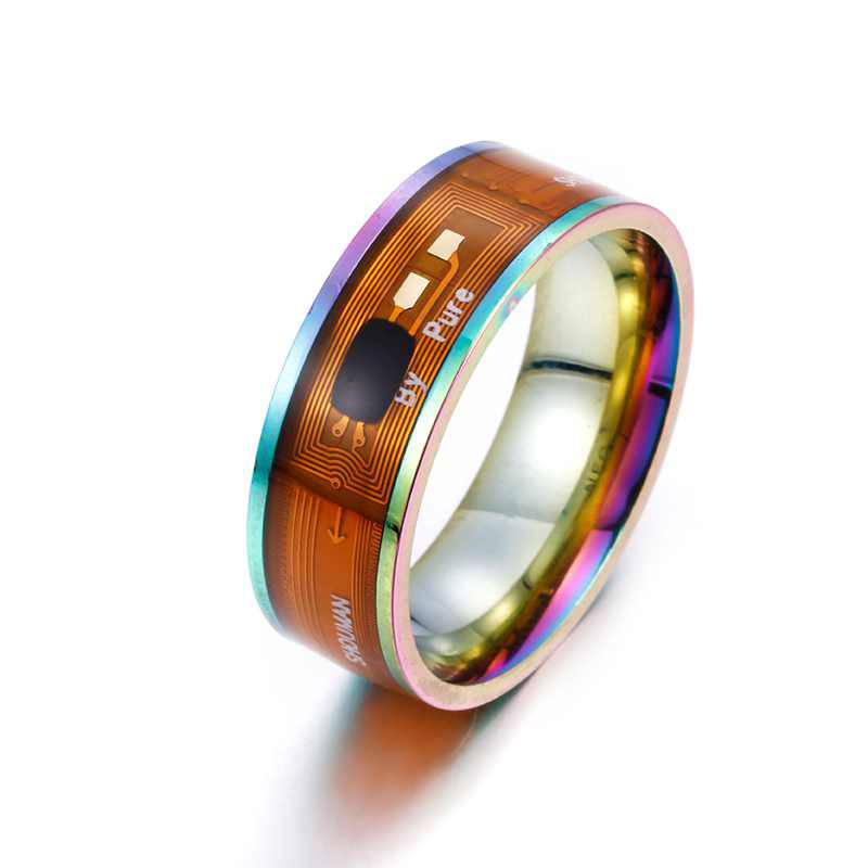 Men's Ring Magic Wear NFC Smart Ring Finger Digital Ring for Android ...
