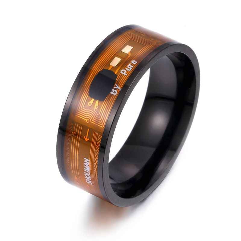 Men's Ring Magic Wear NFC Smart Ring Finger Digital Ring for Android ...