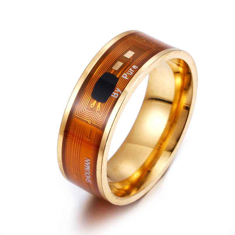 Men's Ring Magic Wear NFC Smart Ring Finger Digital Ring for Android ...