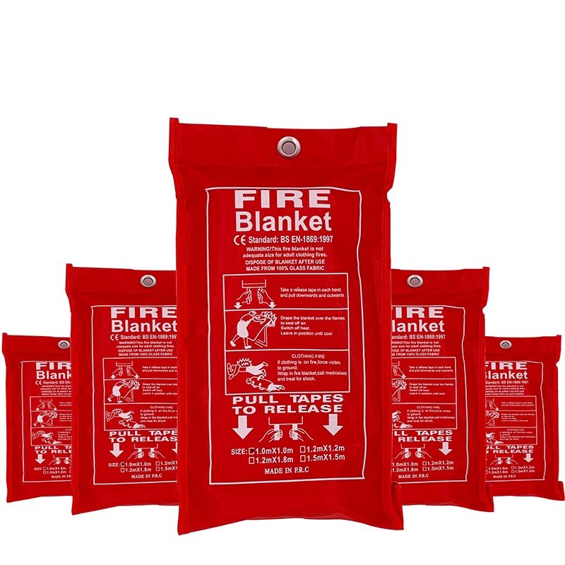 TheWellBeing™ Safety Fire Blanket - Emergency Fiberglass Fire Shelter ...